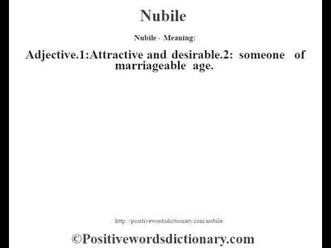 Nubile definition | Nubile meaning