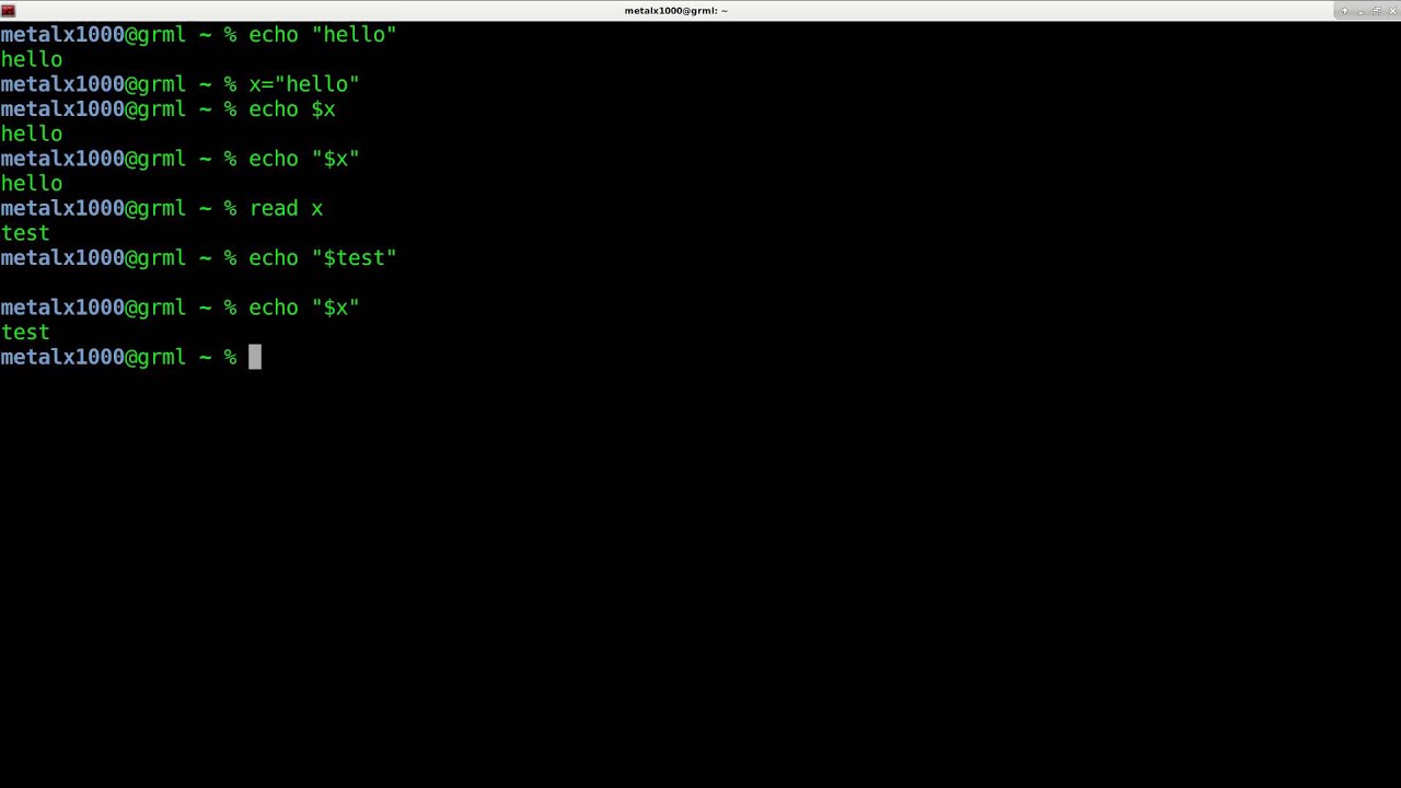 User Input Linux Shell Script Tutorial