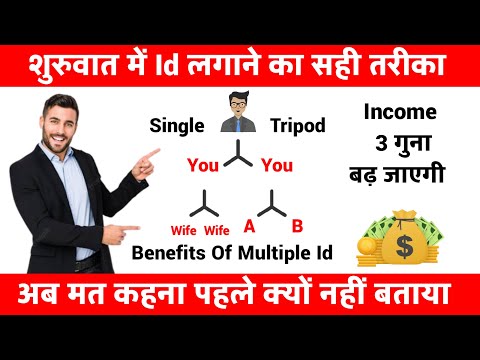 Mlm में Id लगाने का सही तरीका || Extra Income Formula | Benefits of Multiple I'd | Network Marketing