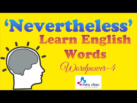 ‘Nevertheless’| Wordpower-4| Learn English Words with Tamil meaning