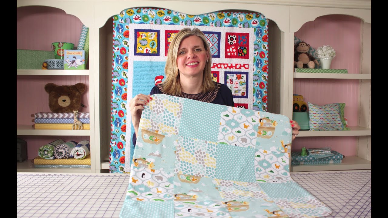 How to Make a Quick & Simple Receiving Blanket DIY Tutorial | Fat Quarter Shop