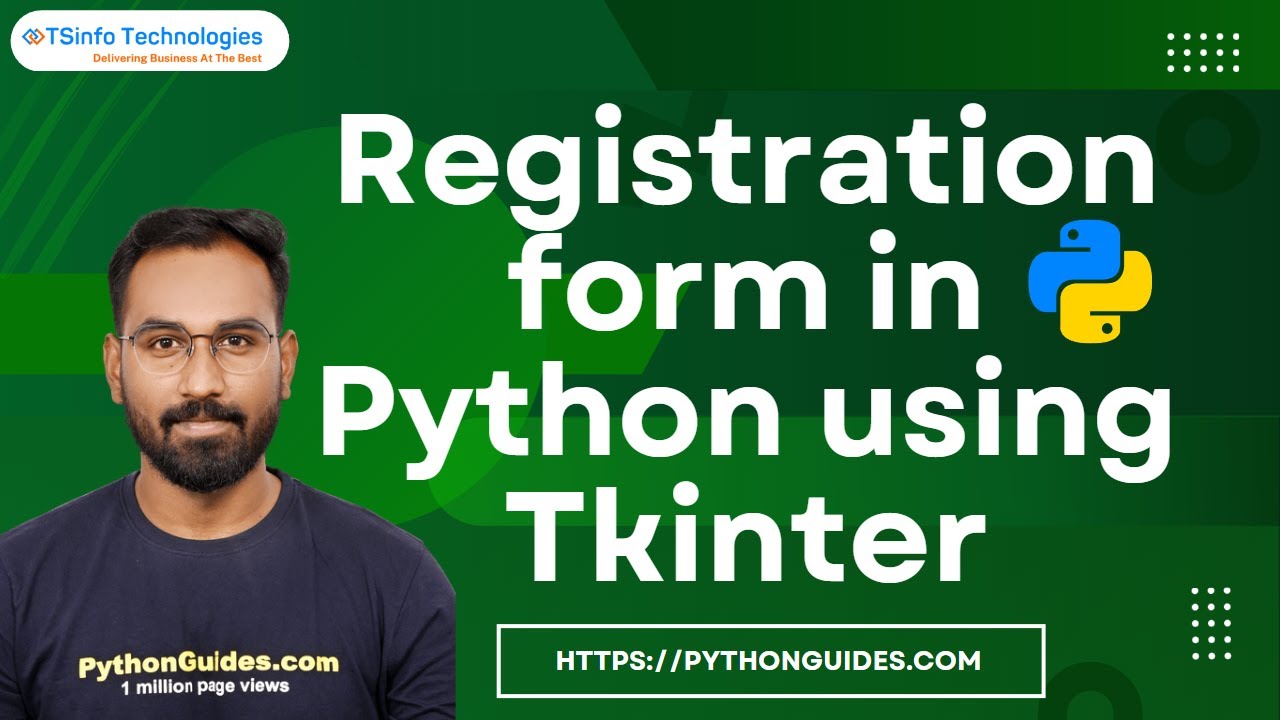 Registration form in Python using Tkinter | Login page in Python Tkinter with database SQLite3