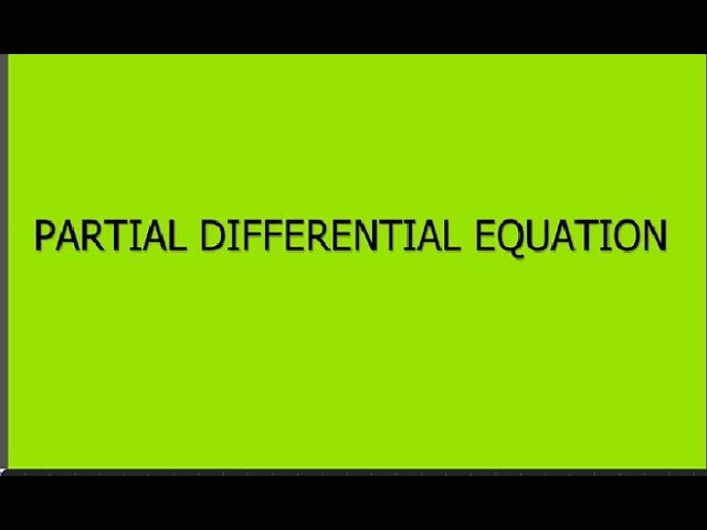 Understanding Partial Differential Equations: A Comprehensive Guide for Engineering Students ...