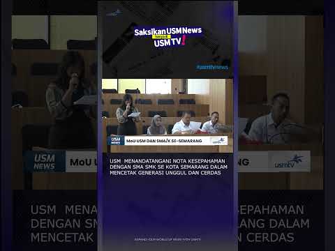 USM Dan SMA Di Semarang Dukung Program Strategis#usmnews #usmtv #universitassemarang #GenerasiUnggul