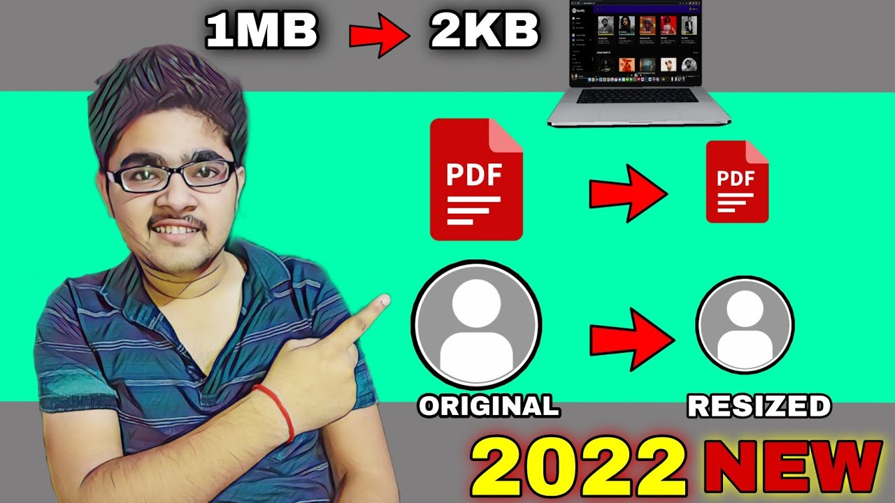 How to Resize PDF or Photo || Compresse PDF from MB to KBs, #pdf, #vsmind,#file