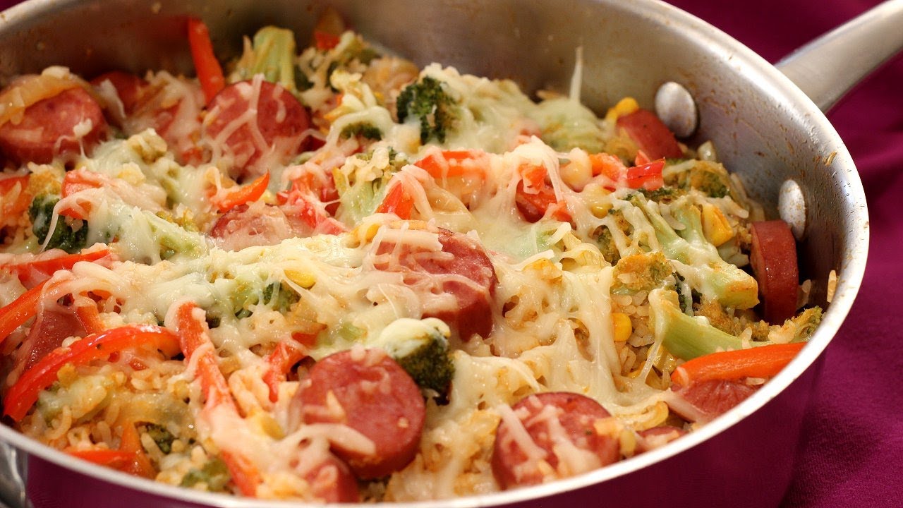 Sausage, Broccoli and Rice Skillet Recipe - Amy Lynn's Kitchen