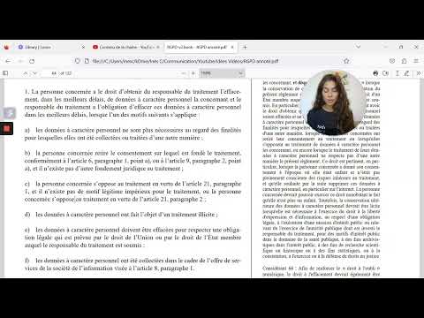 127. Article 17 (+considérant 65 - 67) Le droit à l'effacement