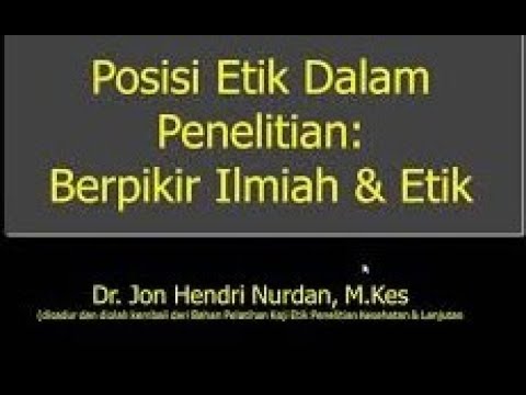 Ethical Clearance (Kaji Etik)