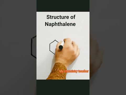 How to draw the structure of Naphthalene #chemistry #naphthalene #benzene #what #how #viral