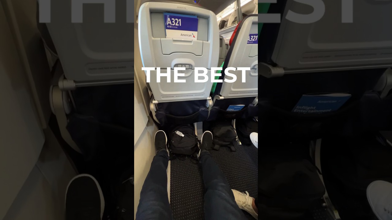 Is THIS the BEST economy seat on American Airlines? 🤔|| #americanairlines #a321 #airbus #traveltips