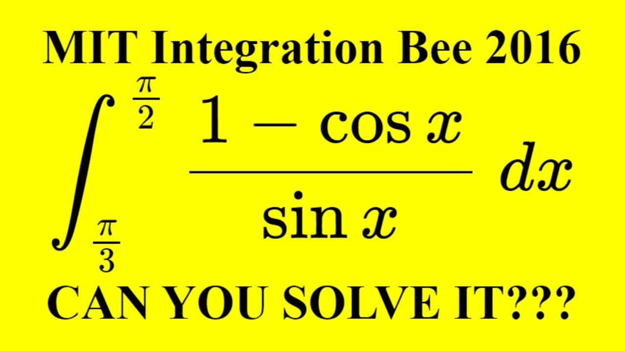 MIT Integration Bee 2016 #18