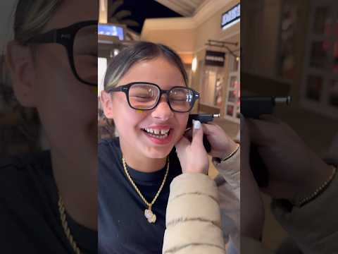 Leya got her ears pierced!! *She cursed* 🫢