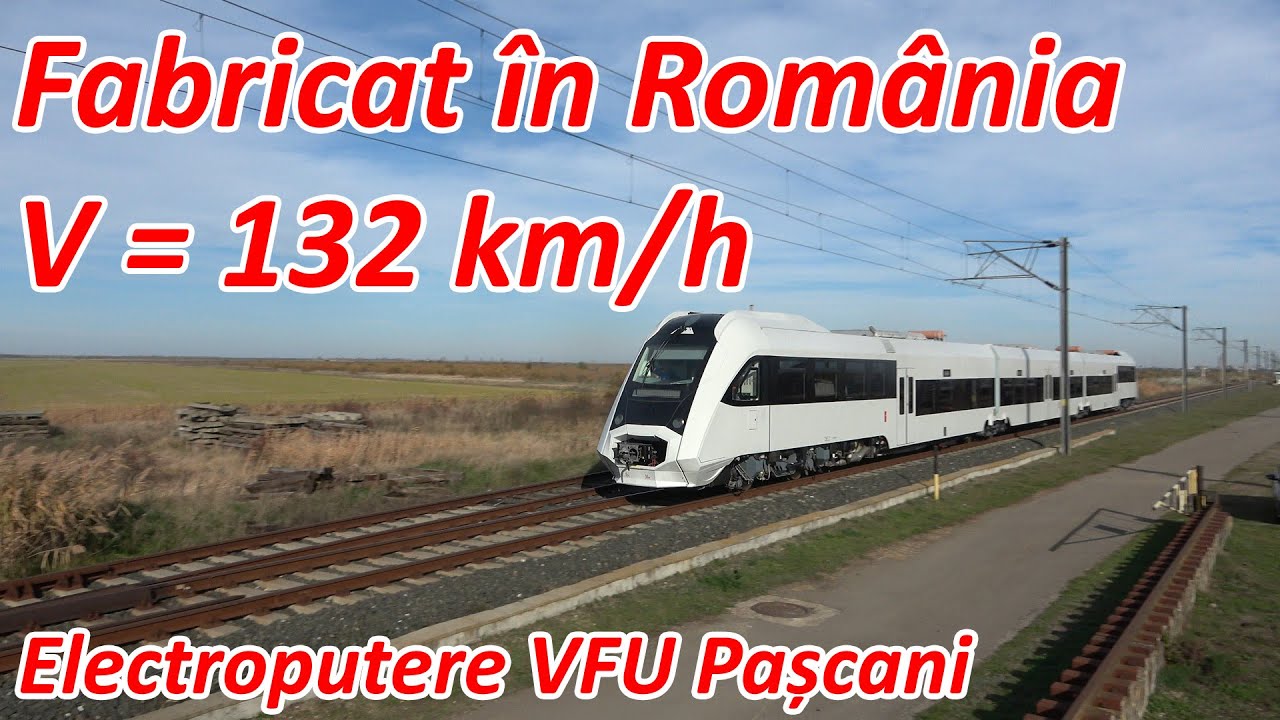 VIDEO Tren românesc de mare viteză filmat în timpul testelor ...