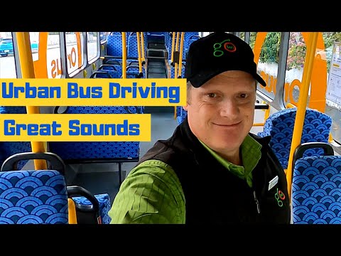 【Volvo B7R Urban bus】Dunedin NZ. Normanby to St Clair. Beautiful day with driver cam operating