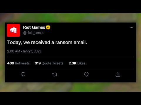 Riot Games is being held at RANSOM by HACKERS
