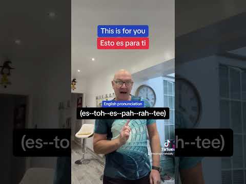 Learn Spanish - #shorts - THIS IS FOR YOU in Spanish - #Youtubeshorts - Spanish Lessons