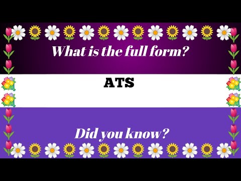 Full Form of ATS.