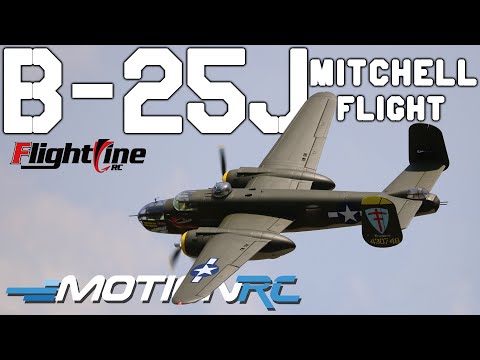 All-New FlightLine B-25 Mitchell 1600mm Bomber Flight | Motion RC