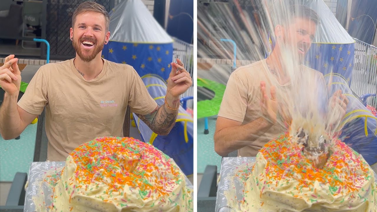Exploding Birthday Cake Prank!