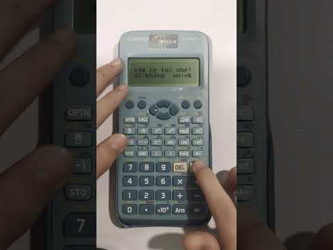 Mod casio | #4 | Trick tỏ tình crush trên máy tính casio fx-580VN X (Bấm On là bth nha):-D