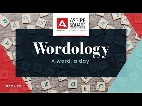 Wordology - Day 23