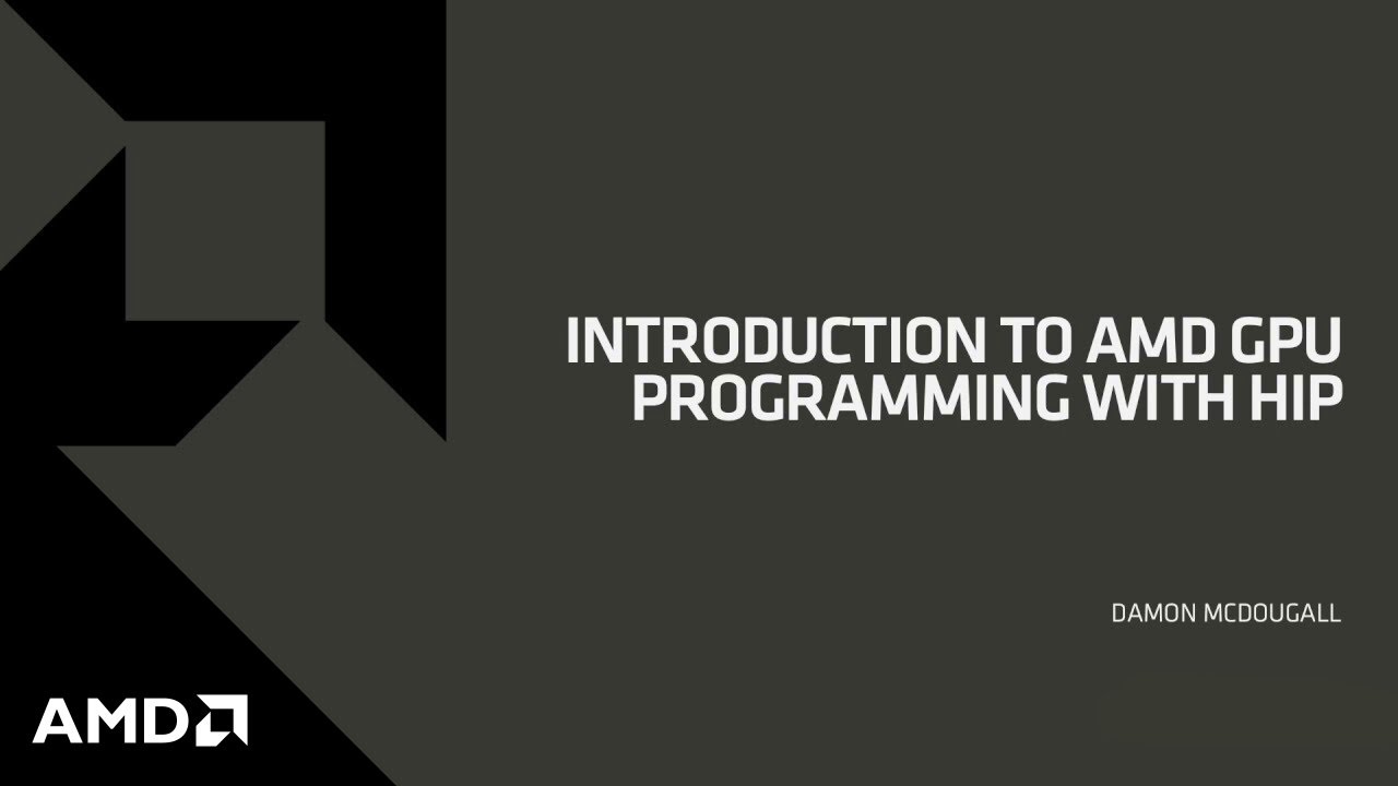 Intro to HIP Programming