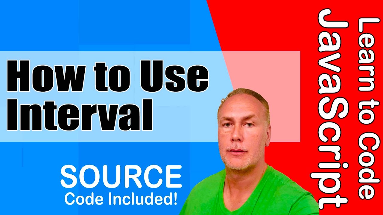 JavaScript coding lesson how to code Set Interval repeat code