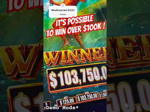 Demo Mode Shows Over $100k Win on Tarzan Palace of Diamonds! 😳 #g2e