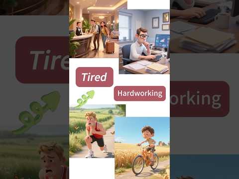 Synonyms & Antonyms Series — Tired, Weary, Drained, Exhausted #english #vocabulary #learnenglish