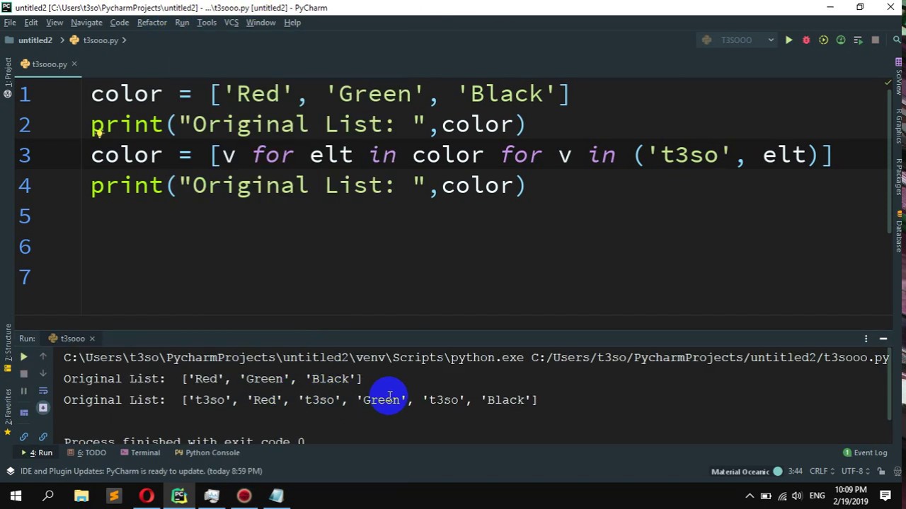 How to add an item to a Python list in a certain place