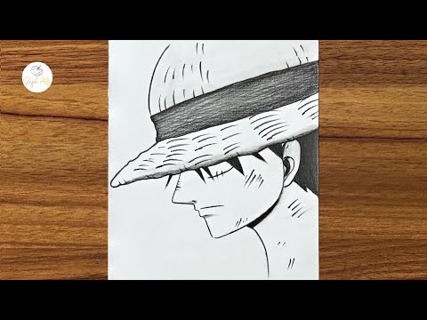 Easy anime drawing || How to draw Monkey D. Luffy step by step || Easy and beautiful anime drawing