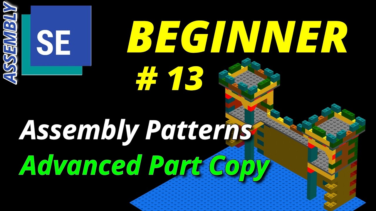 Solid Edge Assembly Tutorial #13 Assembly Patterns