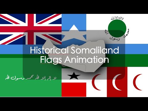Historical Somaliland Flags Animation