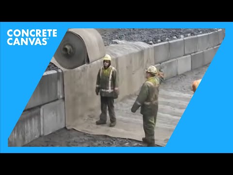 Concrete Canvas (CC) Ditch Lining - Willow Creek Mine, Canada