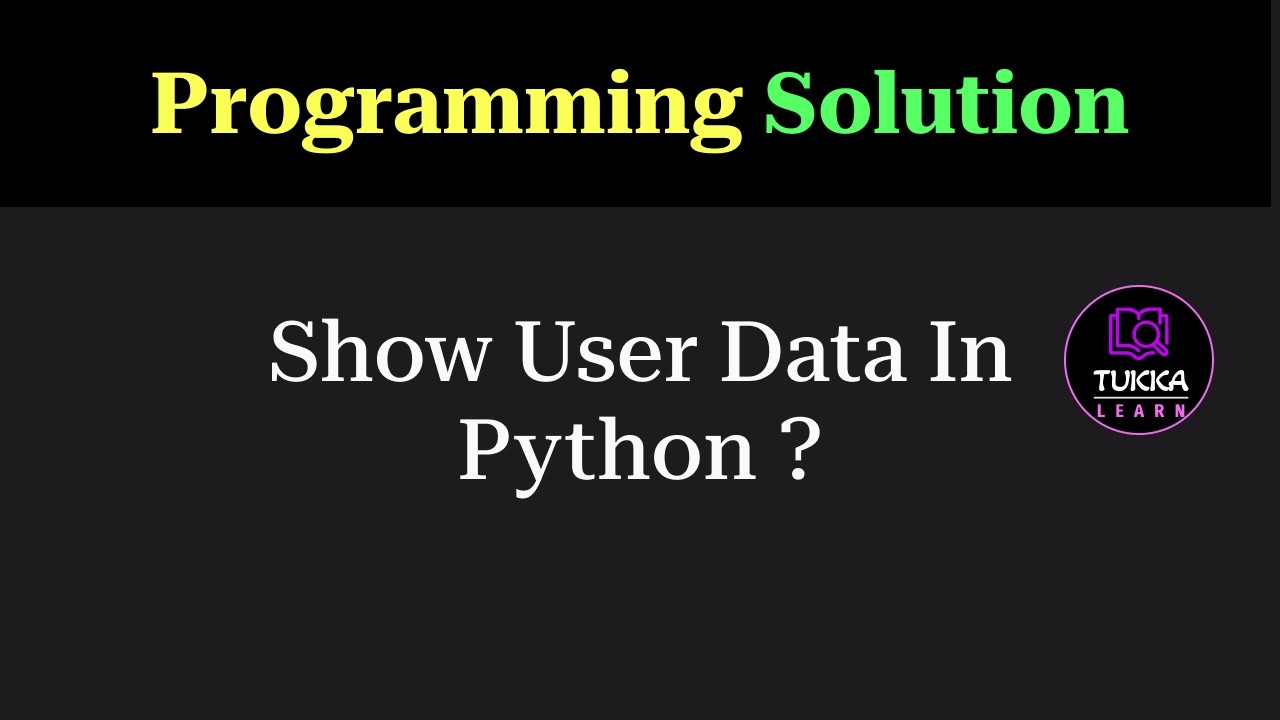 Python Program to Print Name, Age and Hobby | Beginner Programming Question | Tukka Learn