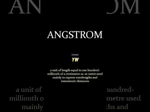 Angstrom #How to pronounce and meaning of the word #learnenglish #vocab #vocabulary #english learn