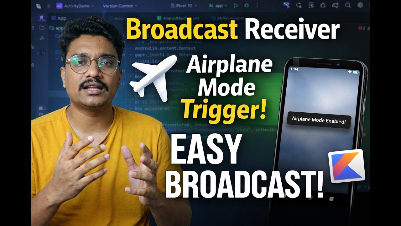 Broadcast Receivers Explained simply with an airplaneMode example