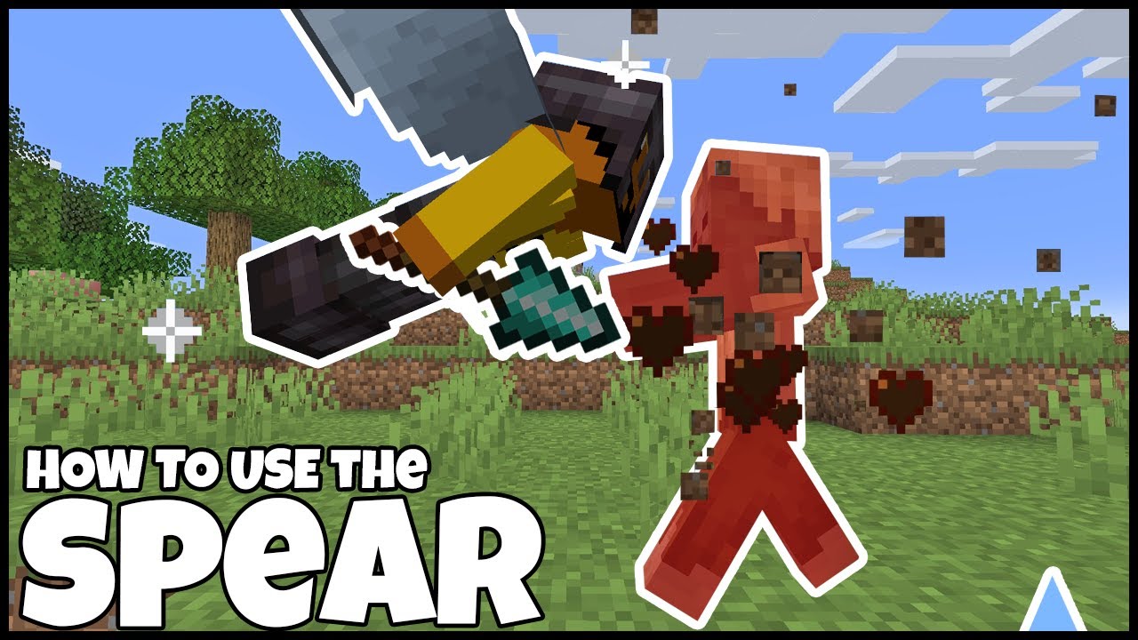 How To Use The SPEAR In MINECRAFT