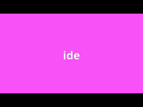 what is the meaning of ide