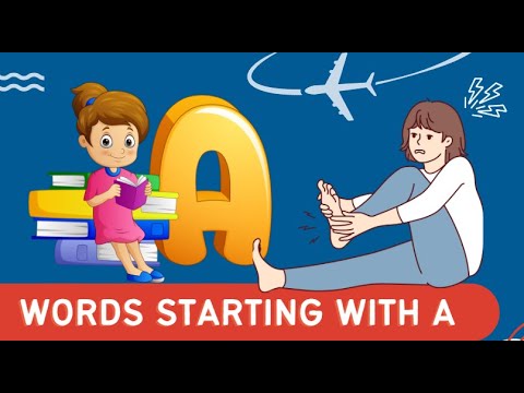 Words that start with "A" 🍎🍏 | Words with phonic sound A
