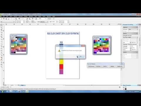 #1 RGB to CMYK conversion | color conversion! how to convert rgb colors to cmyk in coreldraw