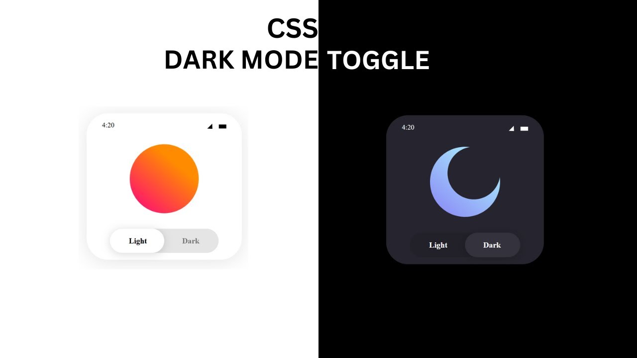 How to Build a CSS Dark Mode Toggle: Step-by-Step Tutorial #coding #css #toggle