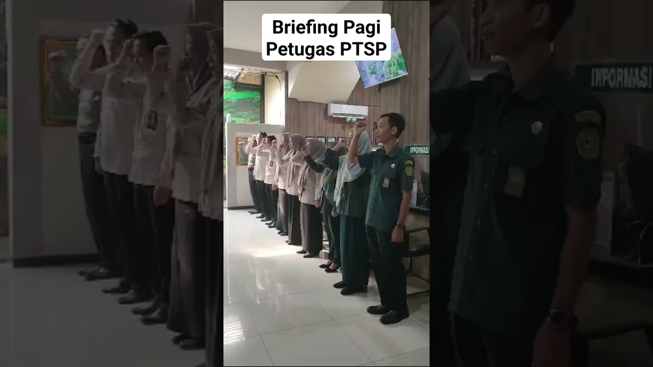 briefing pagi petugas PTSP