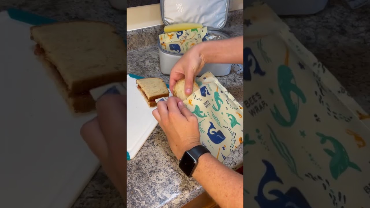 1 Reusable Beeswax Bag = 260 Plastic Sandwich Bags