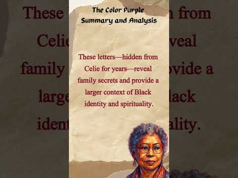 The Color Purple By Alice Walker: Summary and Analysis