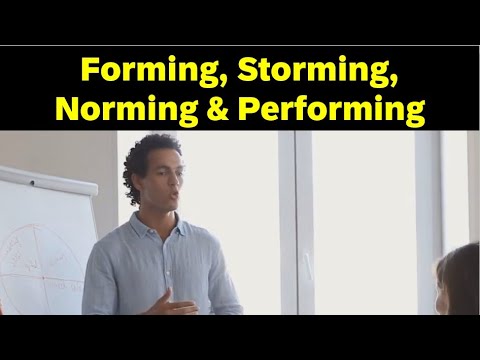Forming, Storming, Norming, and Performing -Tuckman's Model for Nurturing a Team to High Performance