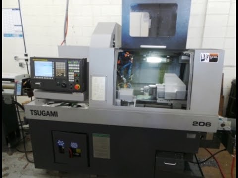 Tsugami S206 CNC Swiss Lathe m/c #395706
