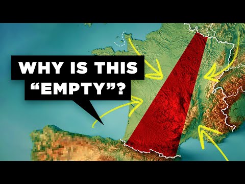 Why 1/3rd of France is Almost Empty