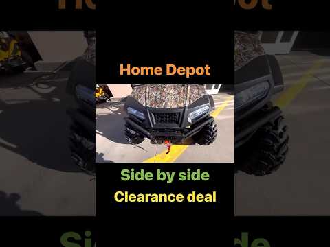 Side-by-side clearance deal at Home Depot