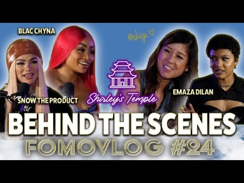 TURNING UP ON SET W/ EMAZA DILAN/CERAADI, BLAC CHYNA & SNOW THA PRODUCT AT SHIRLEY'S TEMPLE!!!